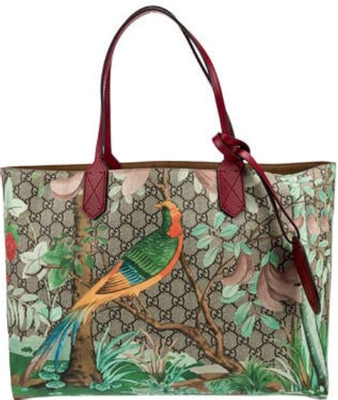 Gucci Gg Supreme Monogram Tian Medium Shopping Tote Shopstyle