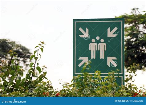 Safety Signs And Label For Fire Assembly Point Sign Stock Image Image