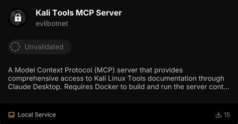 Kali Tools Mcp Server Mcp Servers · Lobehub