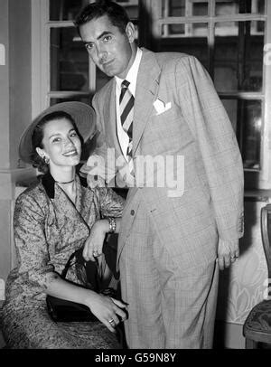 Tyrone Power And His Wife Linda Christian 1949 File Reference 33505