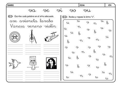 Cuadernillo Lectoescritura Letra V Recursosep Actividades 005 Porn