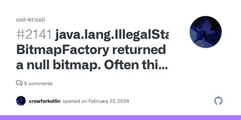 java lang illegalstateexception bitmapfactory returned a null bitmap