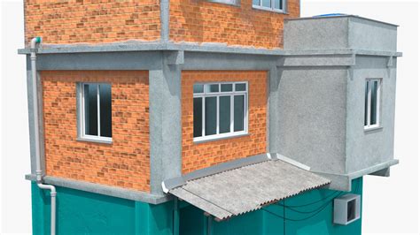 Favela House New 3d Model 89 Gltf Obj Max Upk Unitypackage C4d Fbx 3ds Blend Ma