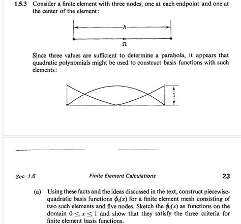 Consider A Finite Element With Three Nodes One At Chegg