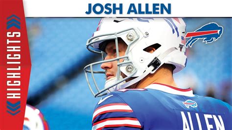 Quarterback Josh Allens 2019 Season Highlights Youtube
