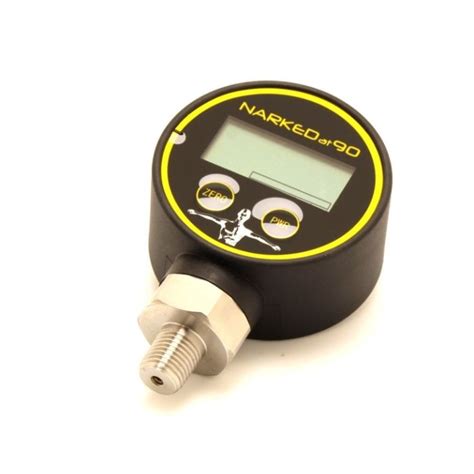 Digital Pressure Gauge 400 Bar Narked At 90