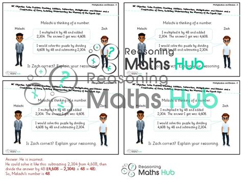 Solve Problems Involving Addition Subtraction Multiplication And
