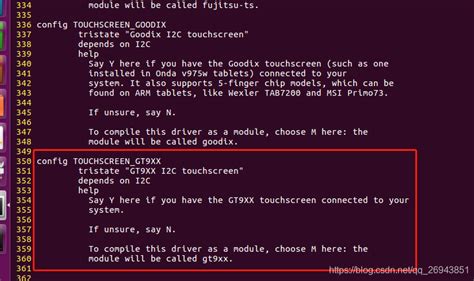 正点原子gt9xx系列linux驱动移植三星4418 触摸屏驱动 Ft 和gt9xx 编译选择 Csdn博客