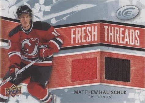 2008 09 Upper Deck Ice Fresh Threads Matt Halischuk Ft Mh Mem Rc