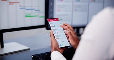 Efficiently Managing Workflows Stock Image Image Of Desk Look 298328509