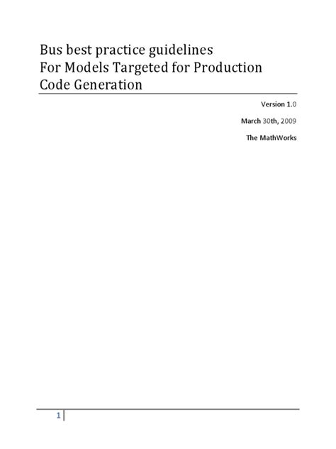 Buses Best Practices Final Pdf Matlab Array Data Structure