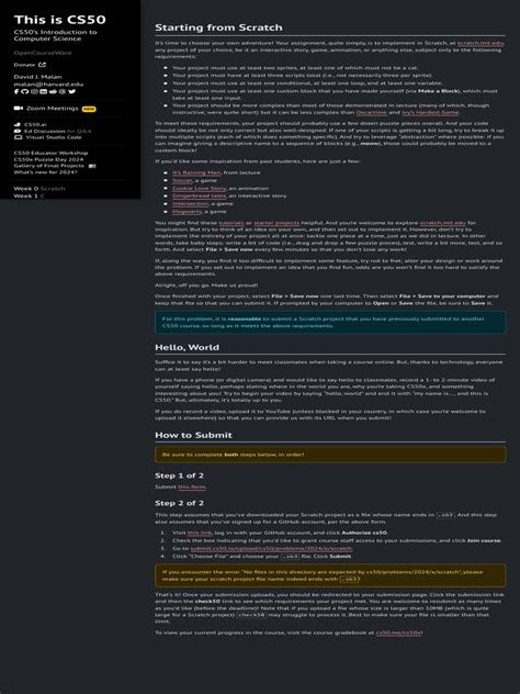 starting from scratch cs50x 2024 pdf scratch programming language computer science
