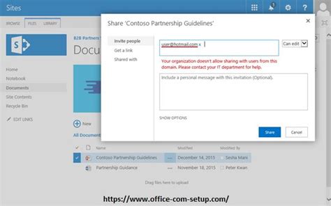 Troubleshooting Sharing Errors In Sharepoint And Onedrive