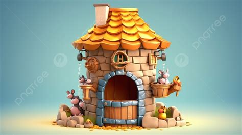 잘 바라는 3d 렌더링 된 만화 우물 중세의 고대의 배경 일러스트 및 사진 무료 다운로드 Pngtree