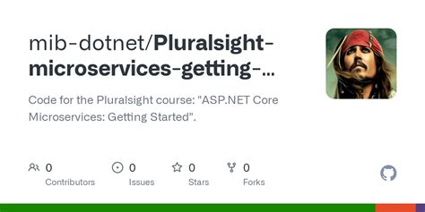 GitHub Mib Dotnet Pluralsight Microservices Getting Started Code For