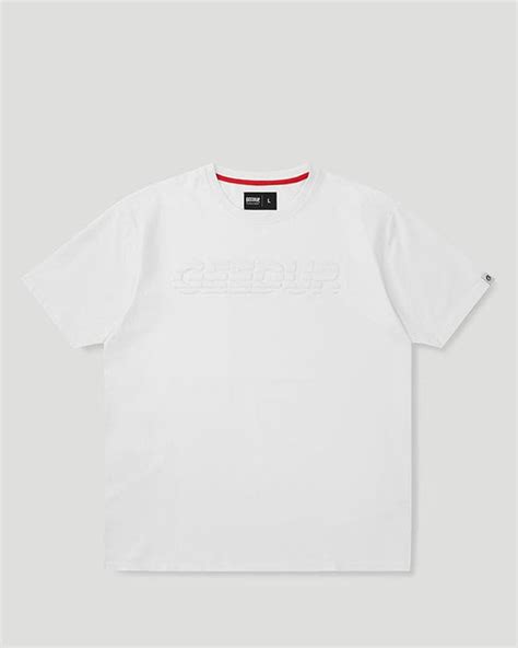 GDUP Sportsman Emboss T Shirt White Earch Apparel