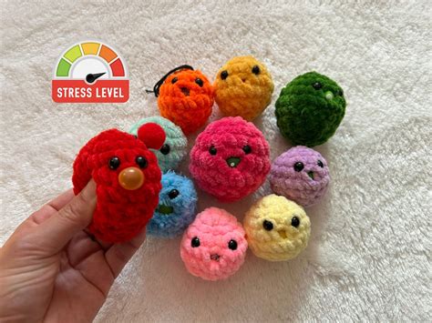 Crochet Stress Blob Pattern Blobs Pattern Crochet Pattern Amigurumi Toy