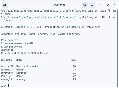 Crud Operation On Oracle Database Using Python Geeksforgeeks