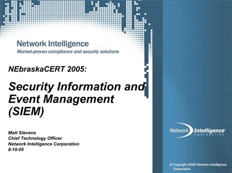 Security Information And Event Management Siem