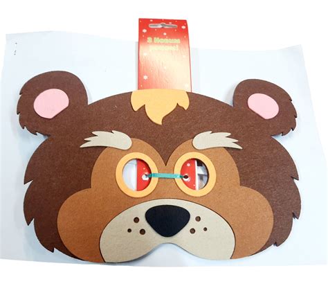 Маска з фетру Ведмедик купити в інтернет магазині Аплі Краплі Ціна 170 грн