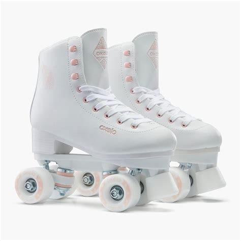 Oxelo Decathlon Quad Artistic Roller Skate 54mm 85a Adult In Snow White Size 1 Pop Up Camping