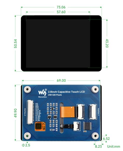 2 8inch Lcd Display Module With Touch Panel Embedded With St7789t3 Display Driver And Cst328