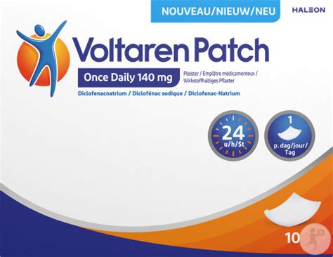 Voltaren Patch Once Daily 140mg Emplâtre Pour Soulager La Douleur 10