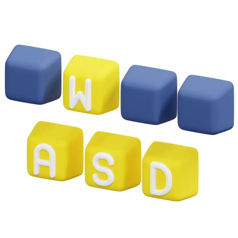 Keyboard Key D Render Icon Illustration PNG