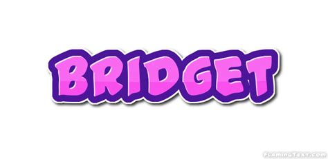 Bridget Logo Free Name Design Tool From Flaming Text