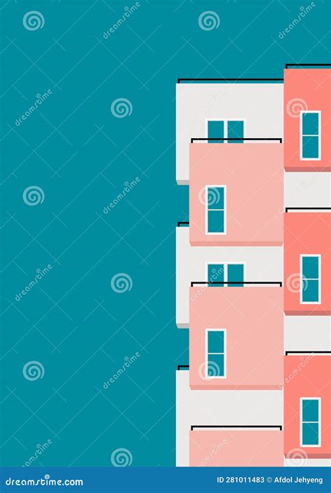 Architecture Abstract Poster Cover Poster With Geometric Shape Building Minimal Architecture