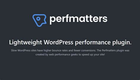 Perfmatters Lightweight Wordpress Performance Plugin Gplplace