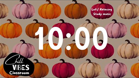 Fall Autumn Pumpkin Spice Timer 10 Min Classroom Timer Lofi