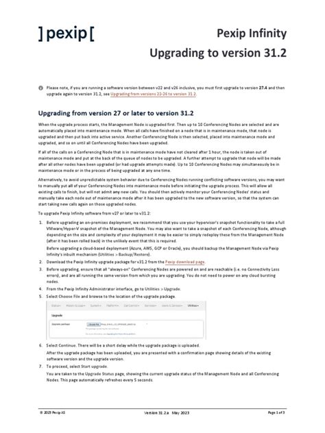 Pexip Infinity Upgrading Quickguide V31 2 A Pdf Cloud Computing Microsoft Azure
