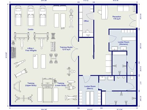 Interior Design Gymnasium Floor Plan