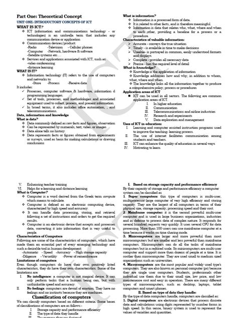 Ict Material Pdf Computer Data Storage Window Computing