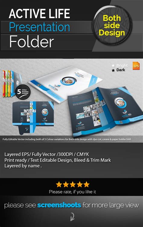 Active Life Presentation Folder Template Folder DreamLab 81228 PoweredTemplate Com