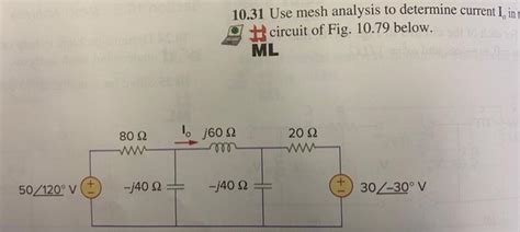 Solved Use Mesh Analysis To Determine Current I In I Chegg