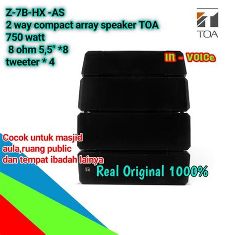 Jual Speaker Array Toa Z 7b Hx Line Array Speaker Toa 750 Watt Kab