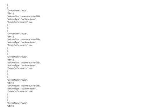block device mappings template json dell powerscale onefs for aws