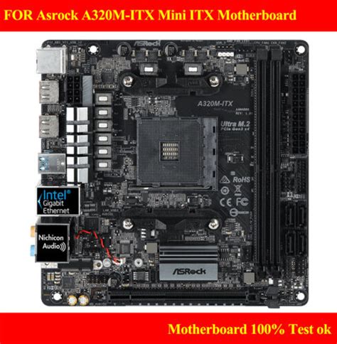 For Asrock A320m Itx Mini Itx Motherboard Am4 Supports R3 2200g 100 Tested Work Spw Industrial