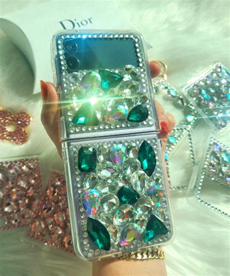 갤럭시 Z플립3 크리스탈 데코덴 투명젤리 핸드폰 케이스 유니크 우정템 생일선물 반짝 큐빅 제트플립3 지플립3 Z플립3 F711 블링블링 화려한 보석 데코 악세사리 핸드 폰