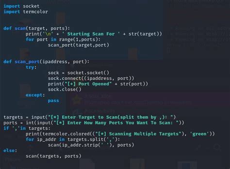 how i made a portscanner using python m sammak anjum posted on the