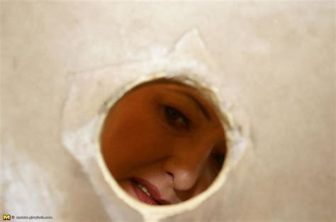 Glory Hole Sluts Lick Cum Pic Of