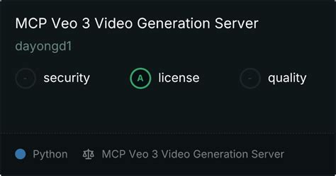 Score Mcp Veo 3 Video Generation Server Glama