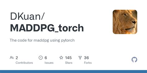 Github Dkuanmaddpgtorch The Code For Maddpg Using Pytorch