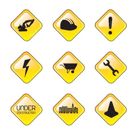 Elements Of Construction Symbol Design Set Vector Symbol Design Set Png And Vector With