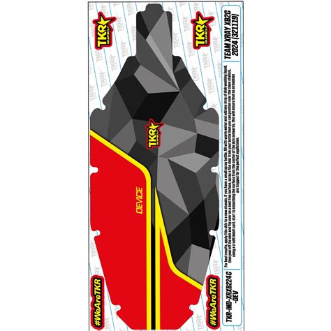 TKR IND XRXB224C DEV Custom Chassis Skin 1 Pc XRAY XB2C 2024 Inside Line Models