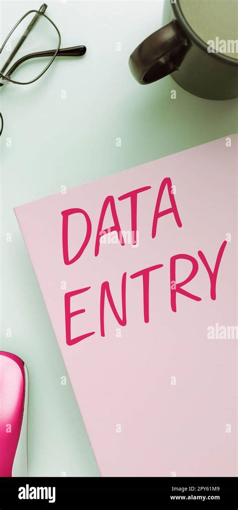 Handwriting Text Data Entry Business Concept Process Of Inputting Data