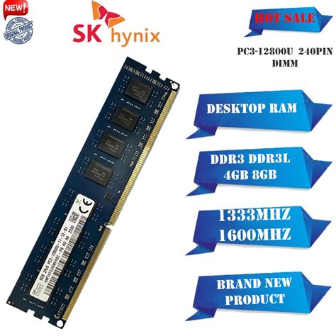 sk hynix ddr3 pc ram 4g 8gb 1333 1600mhz pc3l 12800u desktop memory