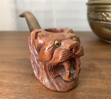 Belle Pipe De Collection Ancienne Lion F Roce Bruyere Saint Claude Eur